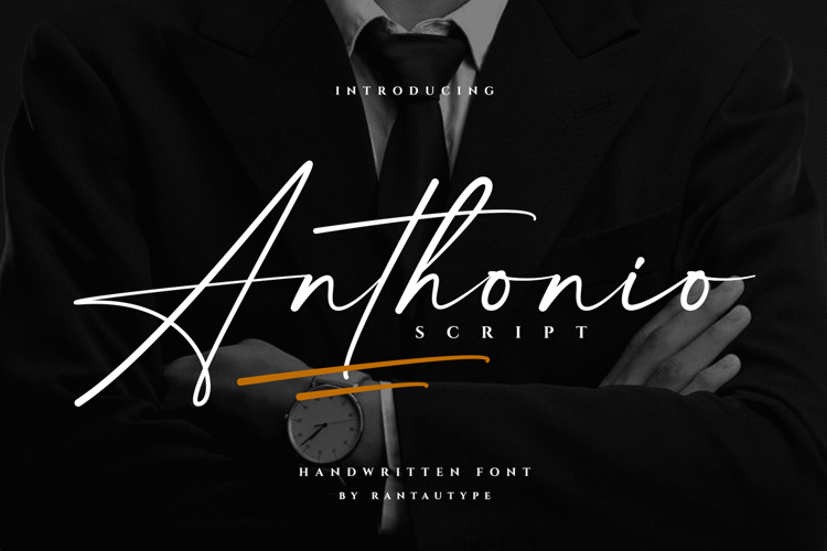 Download Anthonio Script Font for free - More fonts - FontF.com
