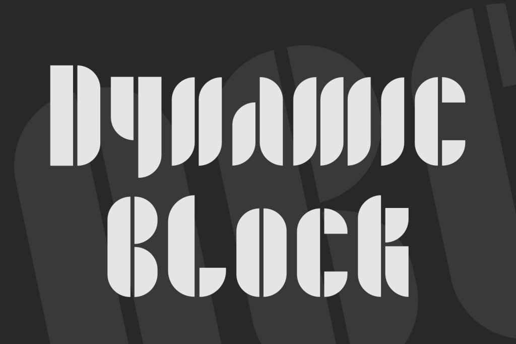 Download Dynamic Block Font for free - More fonts - FontF.com