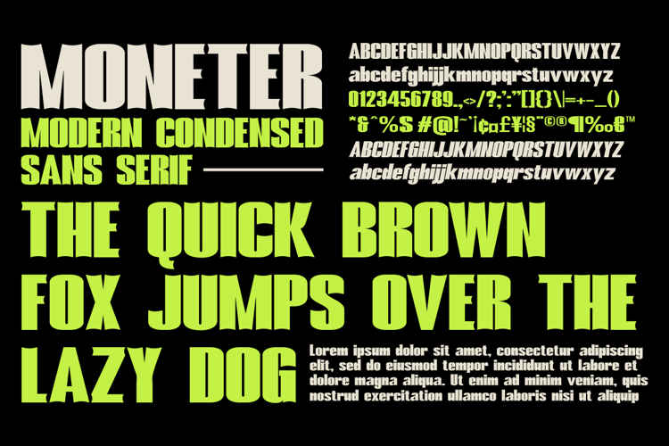 Download Moneter Font for free - More fonts - FontF.com
